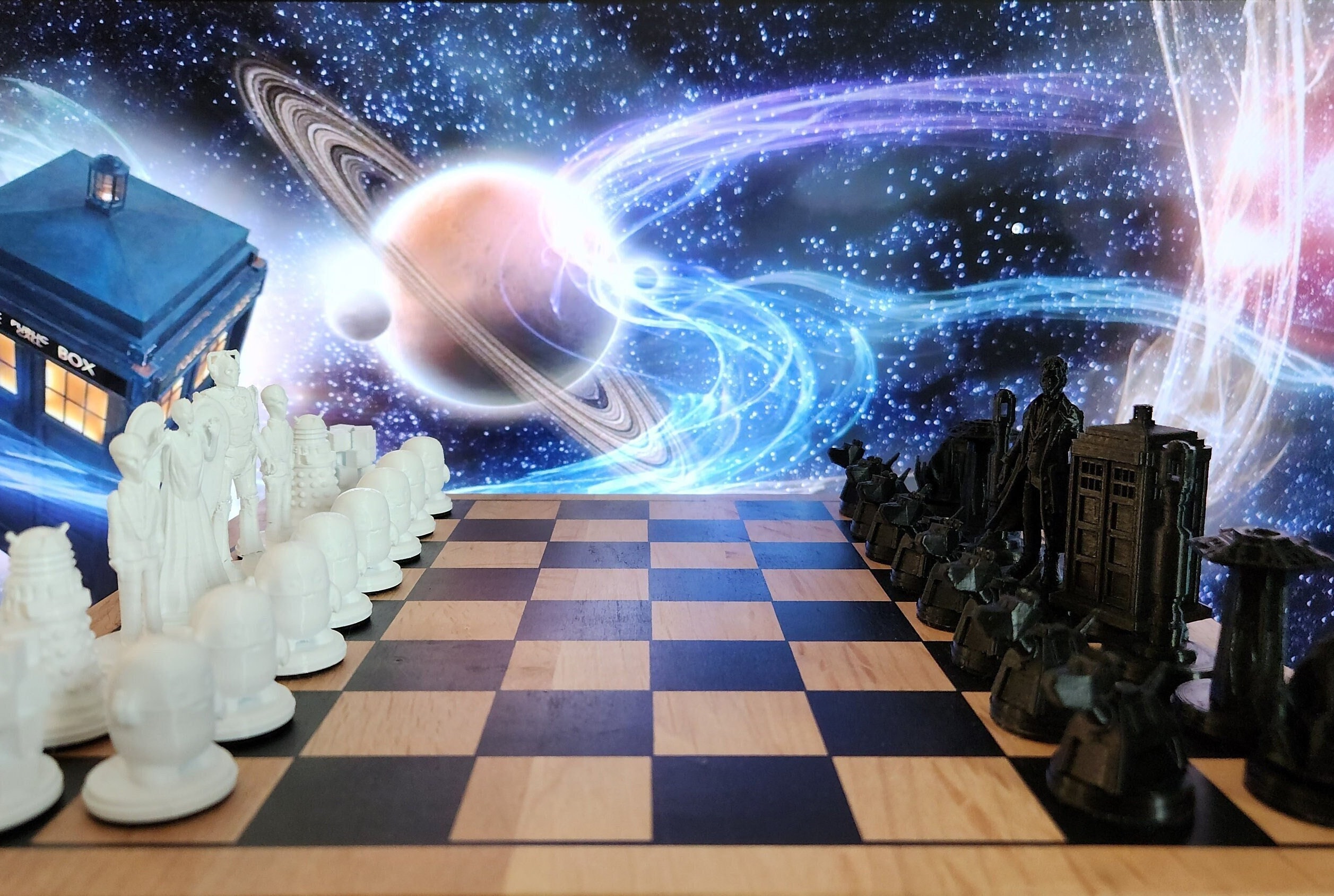 3D Printed Chess Set | for the Whovians - Etsy