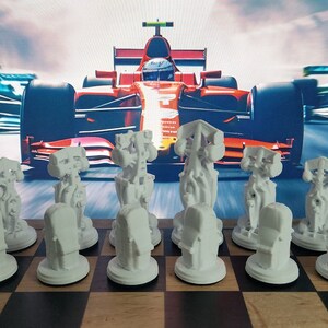 3D Printed Chess Set | Formula Racing Style - Etsy