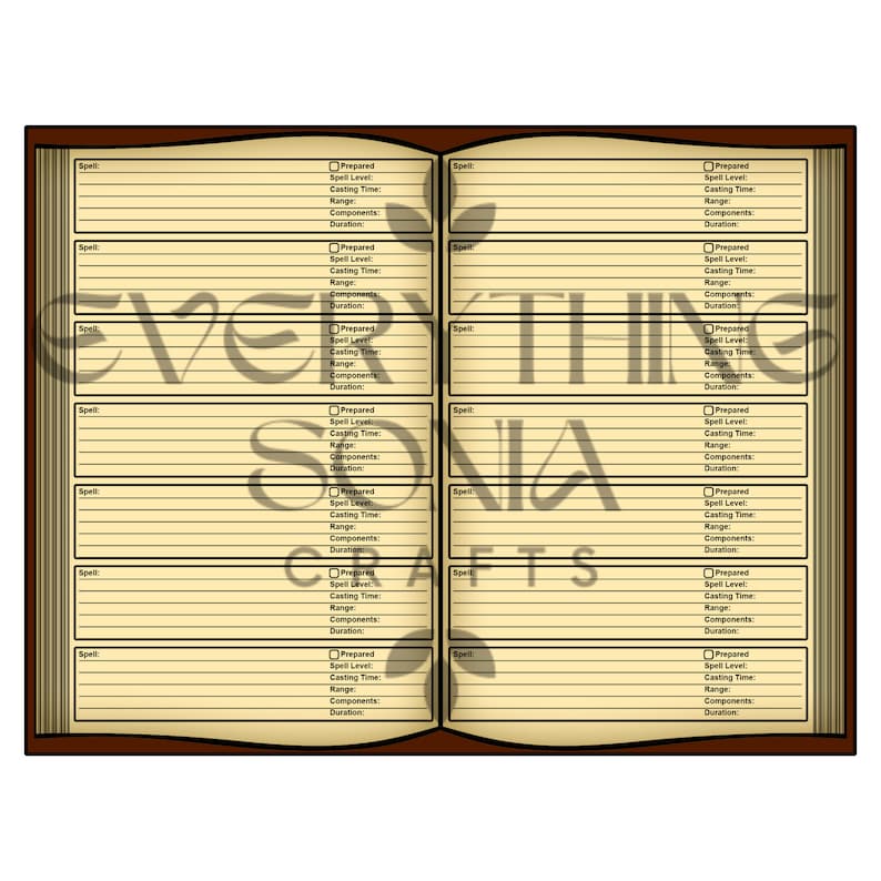 Immersive Spellbook - Dnd 5e Compatible | Spell Tracker | Digital ...