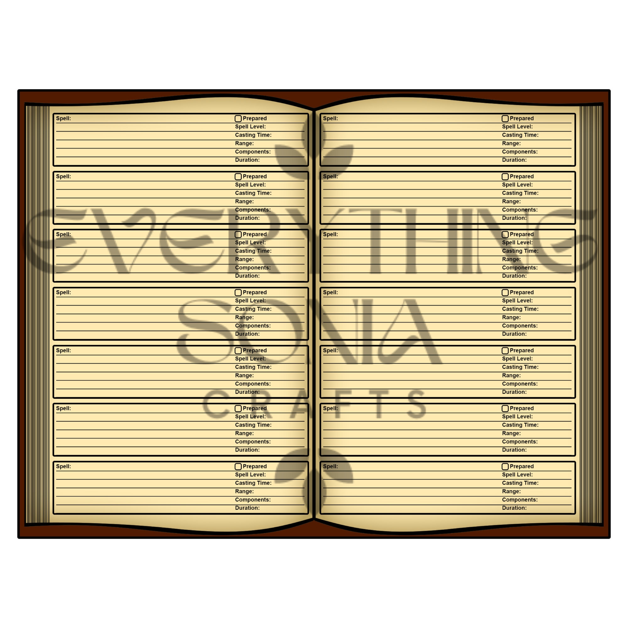 Immersive Spellbook - Dnd 5e Compatible | Spell Tracker | Digital ...