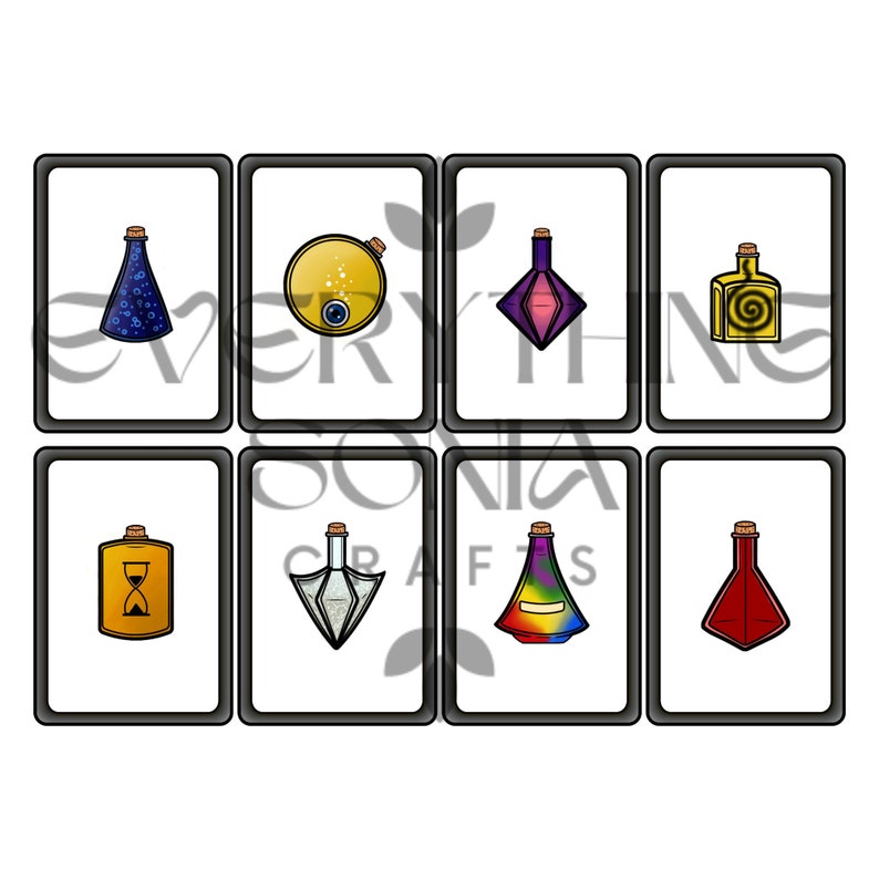 Immersive Potions - Dnd 5e Compatible | Potion Cards | Inventory Reminders | Digital Download - Etsy