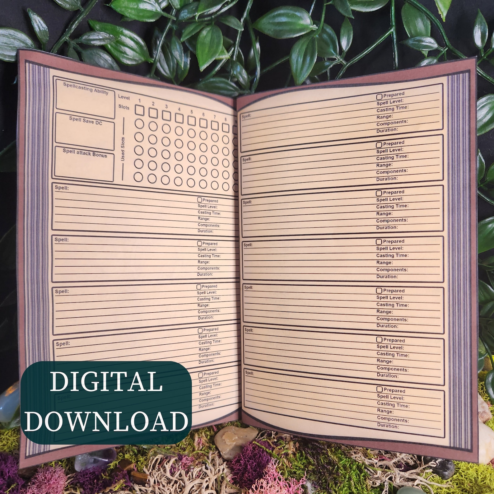 Immersive Spellbook - Dnd 5e Compatible | Spell Tracker | Digital ...