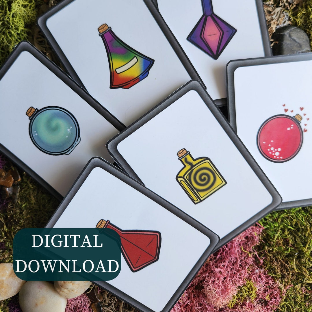 Immersive Potions - Dnd 5e Compatible | Potion Cards | Inventory ...