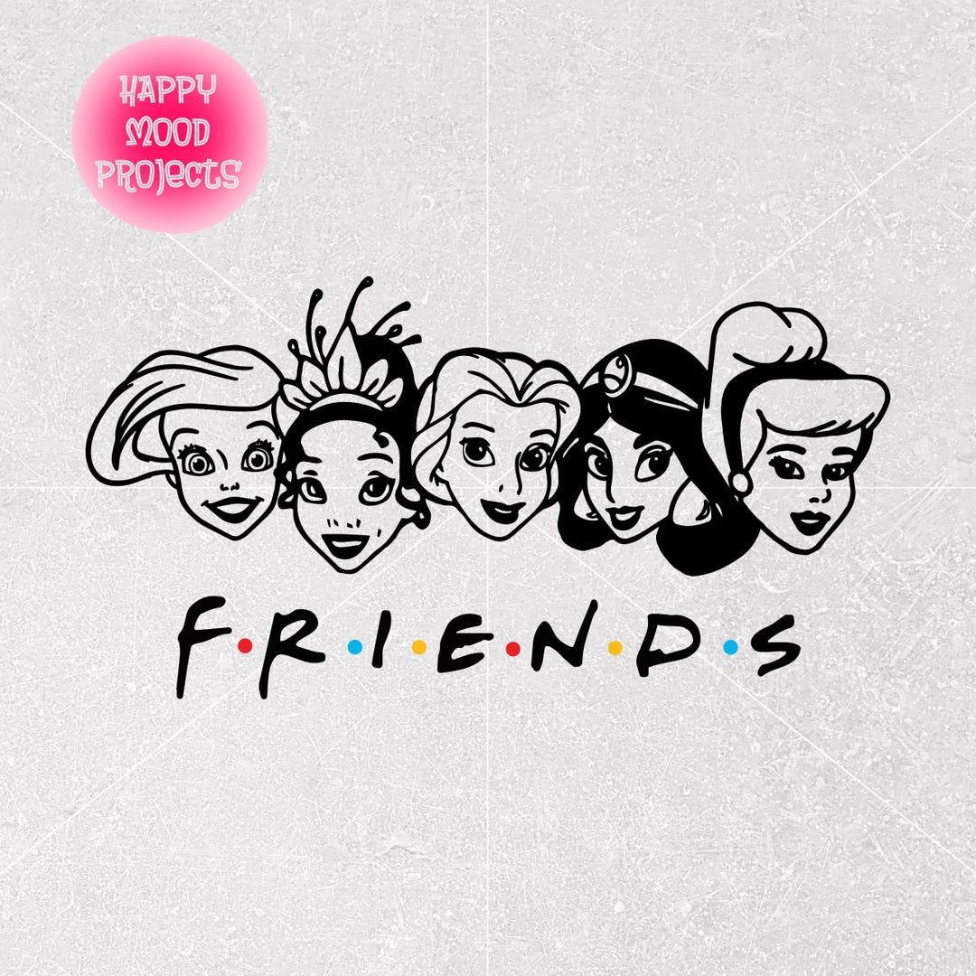 Princess Friends Svg Png, Family Vacation Trip Svg, Cricut, Silhouette ...