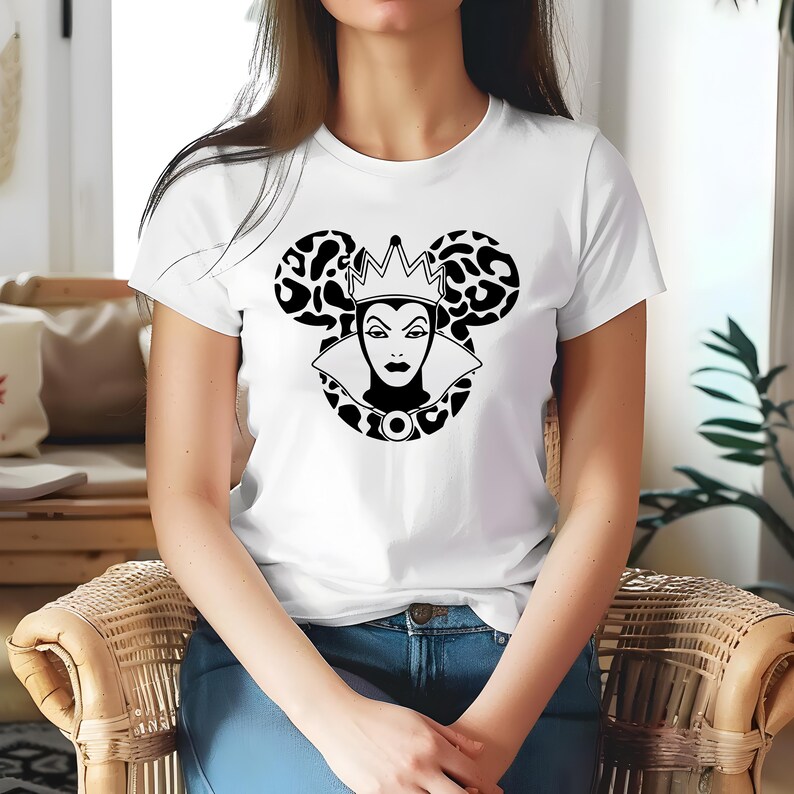 Leopard Evil Queen Mousehead Svg Png, Evill Queen Svg, Witch Svg ...
