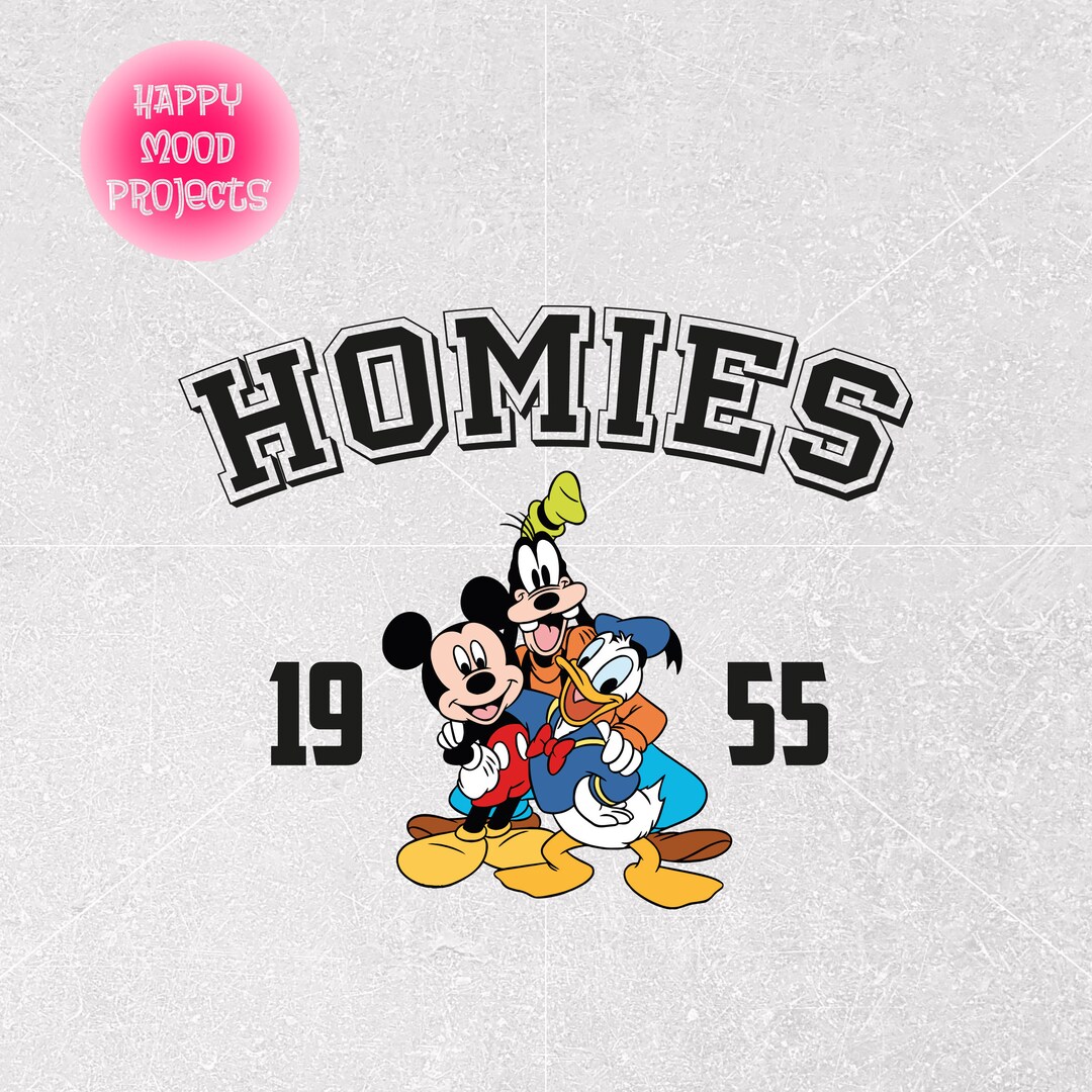 Homies Mickey and Donald Svg Png, Family Vacation Trip Svg, Cricut ...