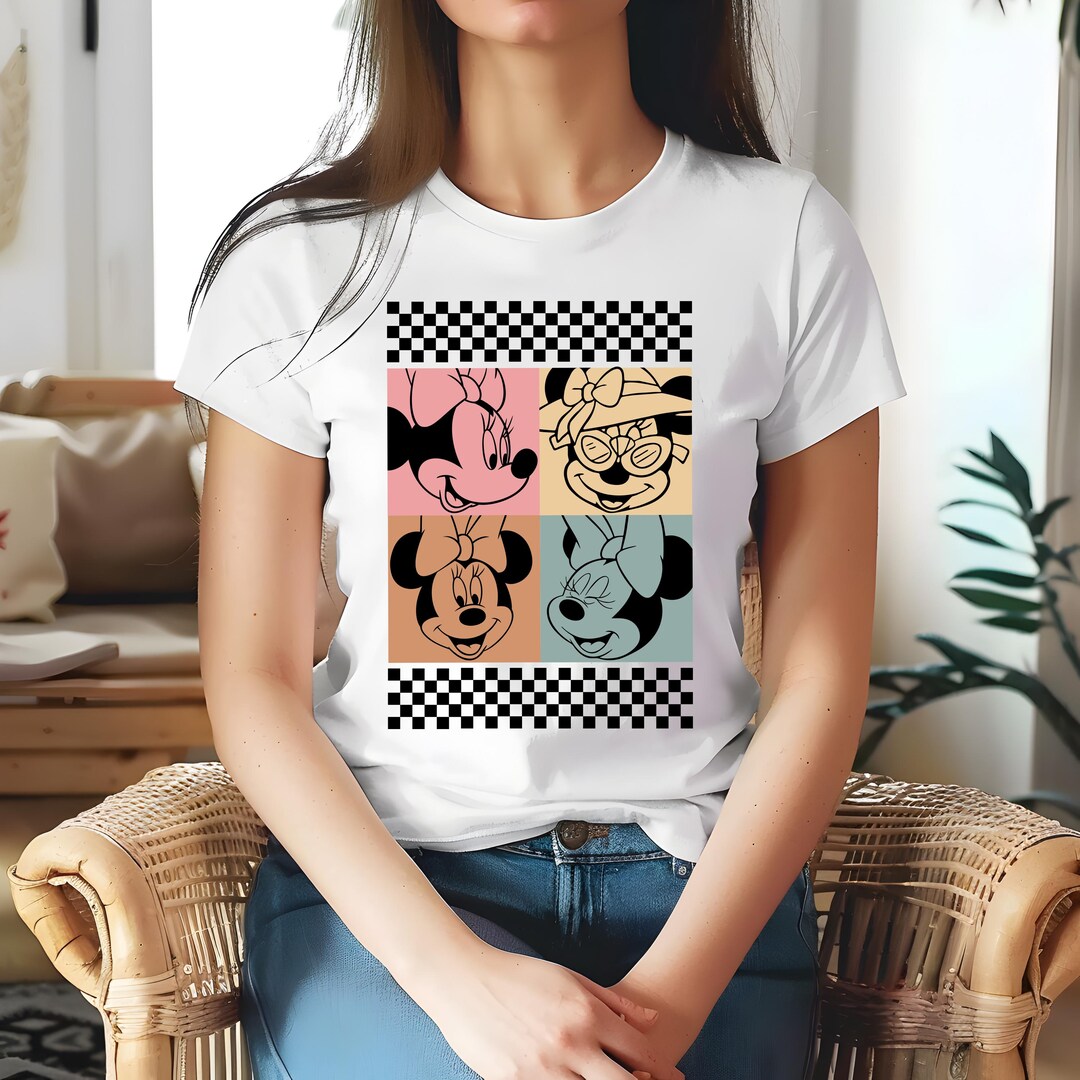 Retro Minnie Design Svg Png, Checkered Family Vacation Svg, Cricut ...