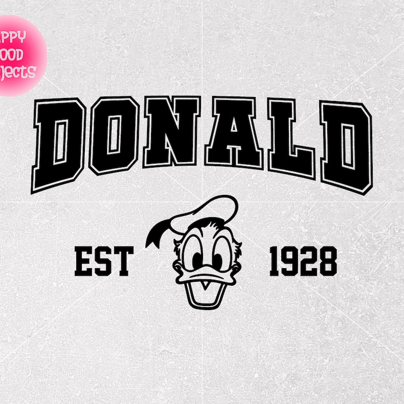 Donald Duck Svg - Etsy