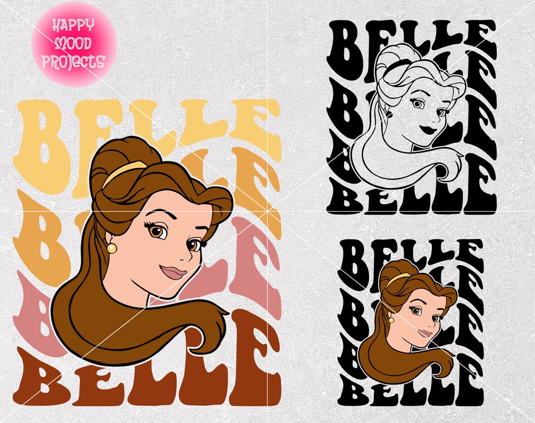 Wavy Bellee Bundle Svg Png Layered by Color Svg Princesss - Etsy