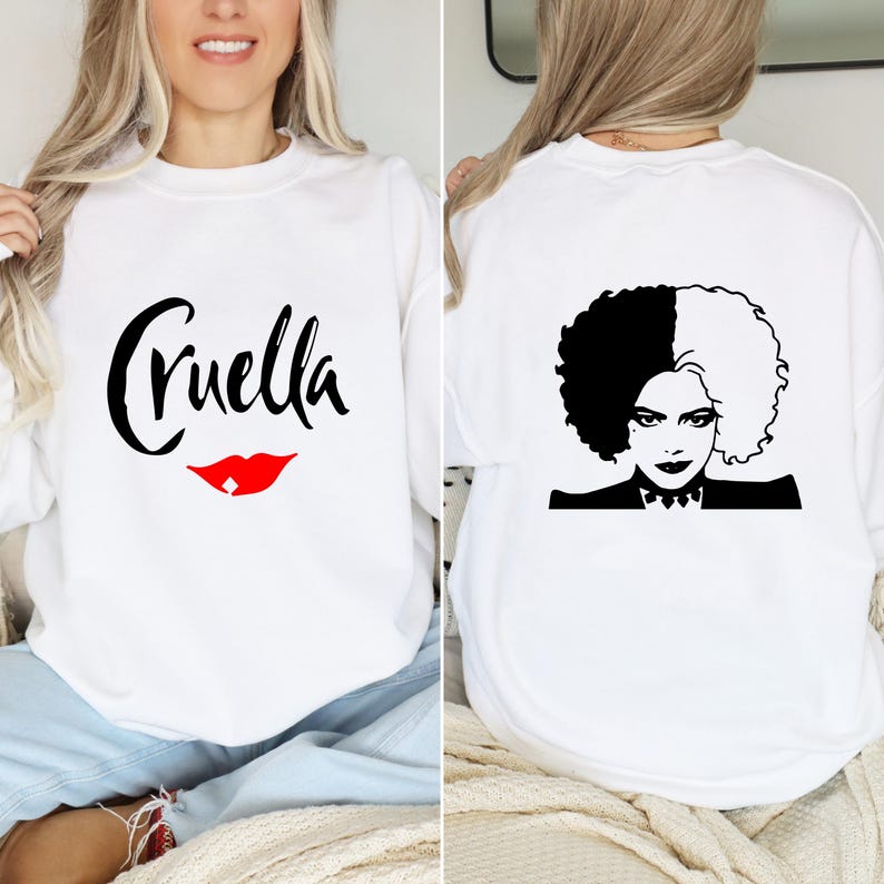 Cruella De Vil Red Lips SVG PNG, Villain Era Shirt, Family Vacation ...