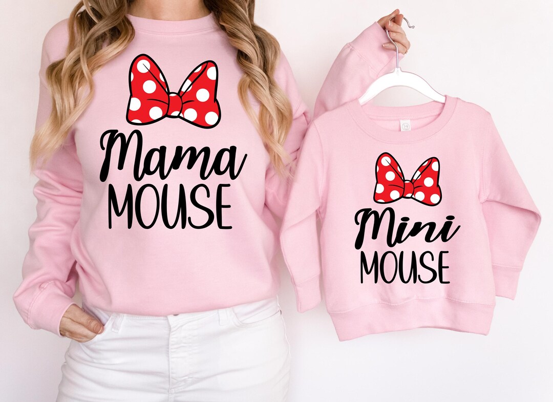 Mama and Mini Shirt Svg Png, Mama Mouse Svg, Mini Mouse Svg, Family ...