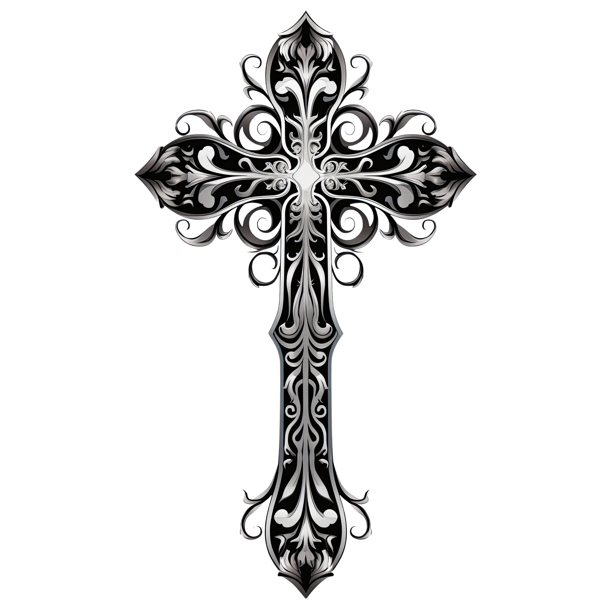 Gothic Crosses Clipart, 23 Digital Images in PNG Format for ...