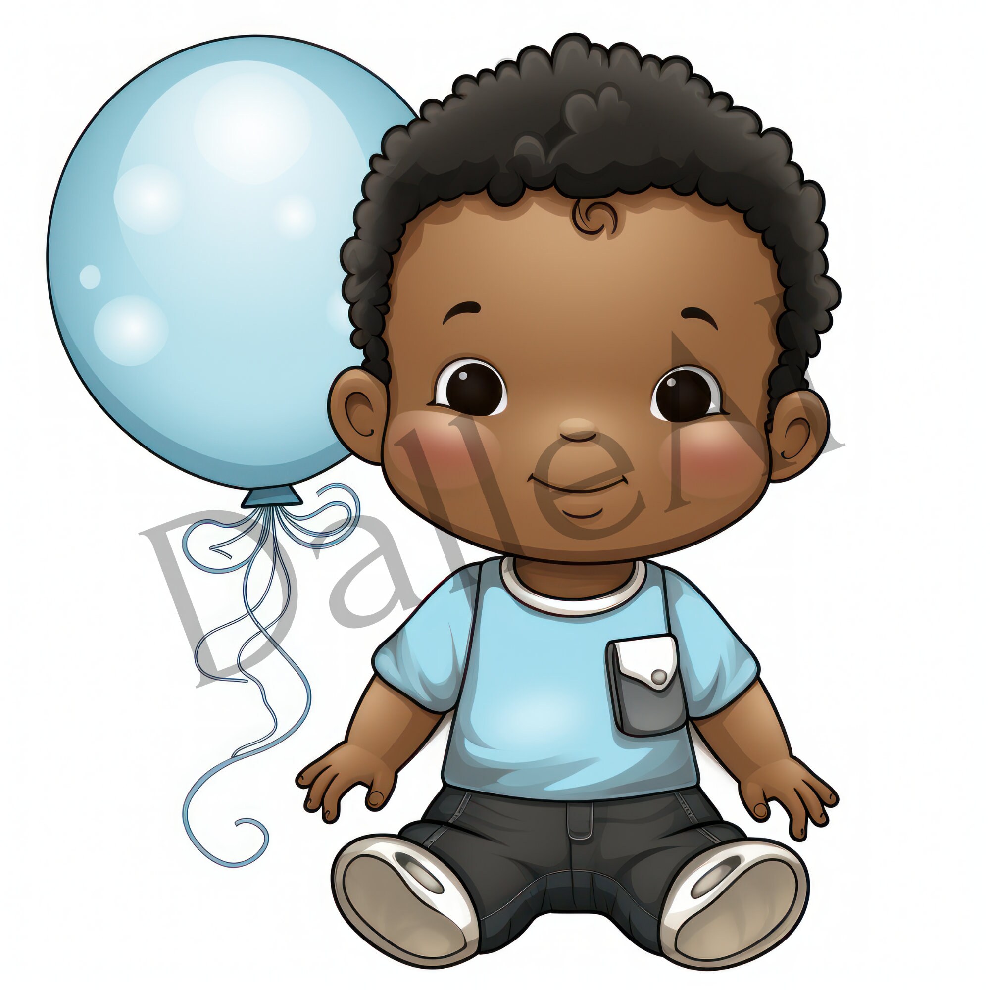 Baby Boy Clipart, Set of 24 Digital Images in High Quality, Baby ...