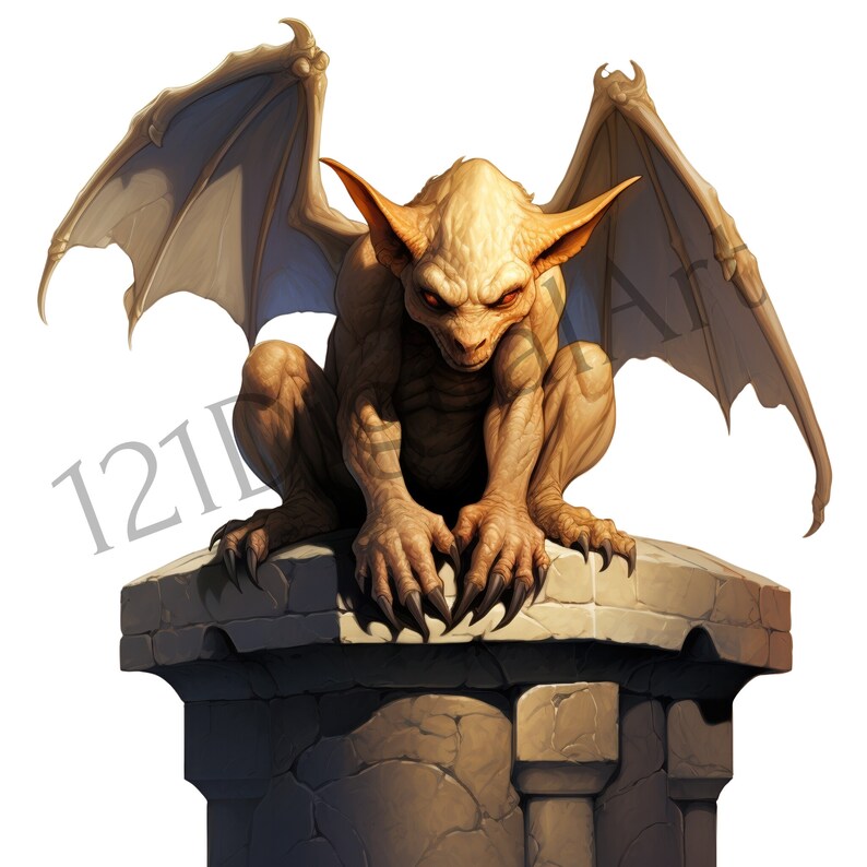 Gargoyle Clipart, Transparent Background, 11 Images in PNG Format ...