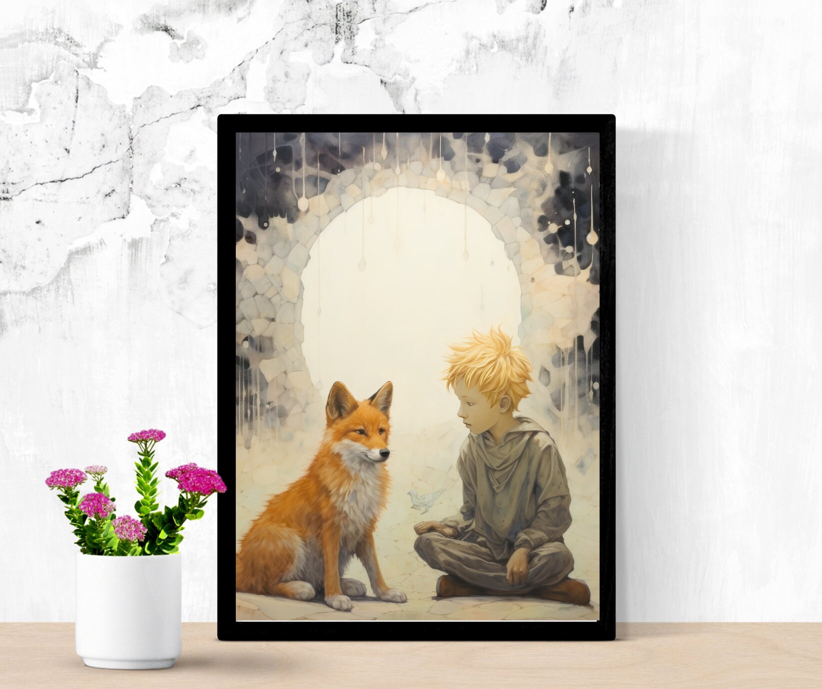 Póster El Principito 4K, acuarela, 3 imágenes PNG, alta calidad - Etsy ...