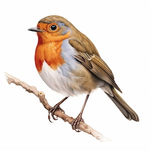 Robin Bird, Digital Download, 11 PNG Images With Transparent Background ...