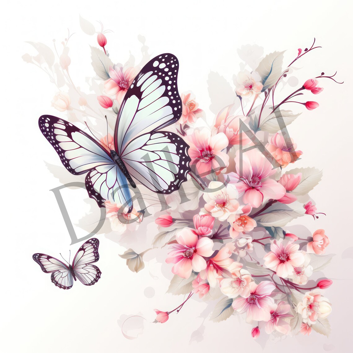 Butterfly Watercolor Clipart Set of 32 PNG Images Ready to - Etsy