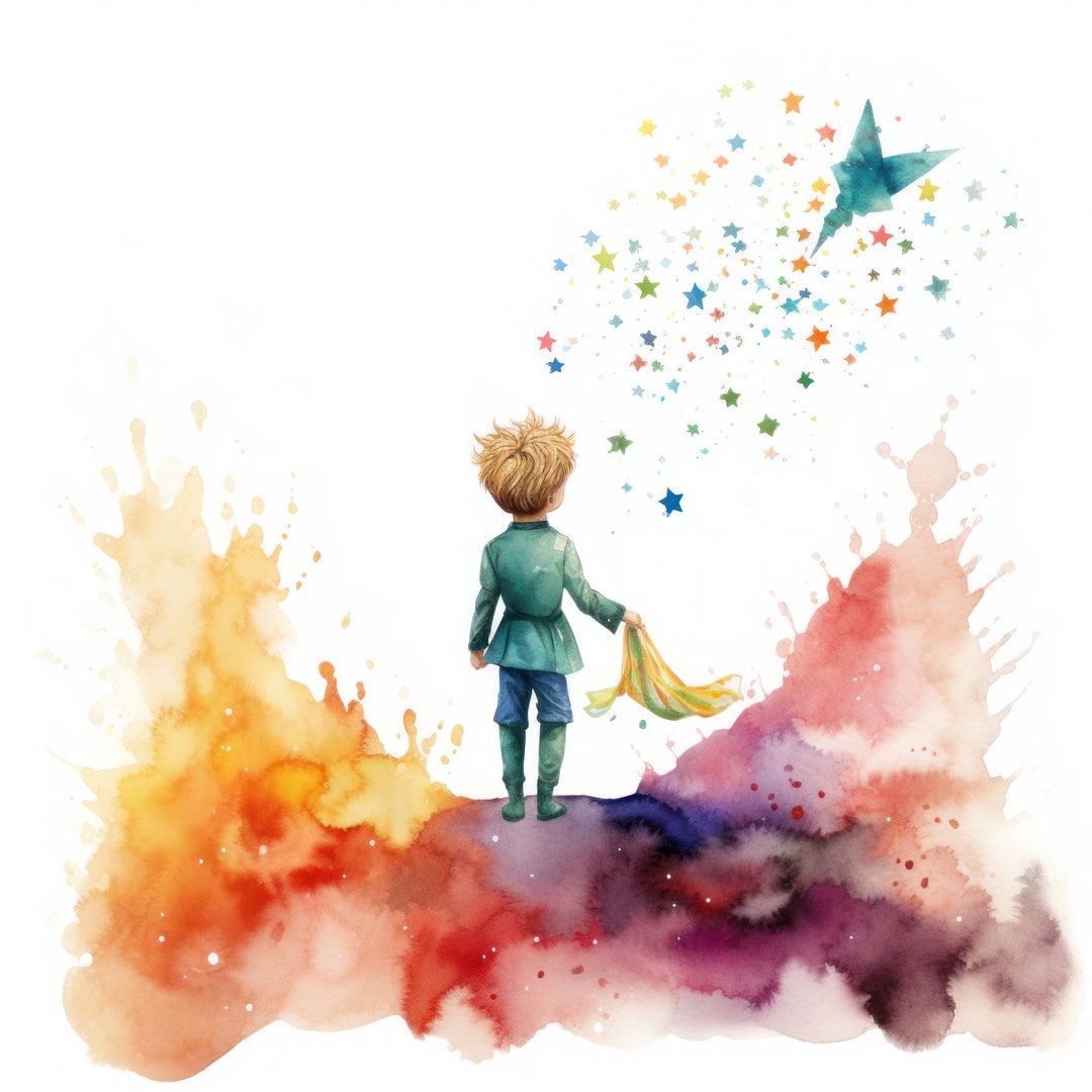 The Little Prince, AI Digital Art Set, 12 High Quality PNG Images ...