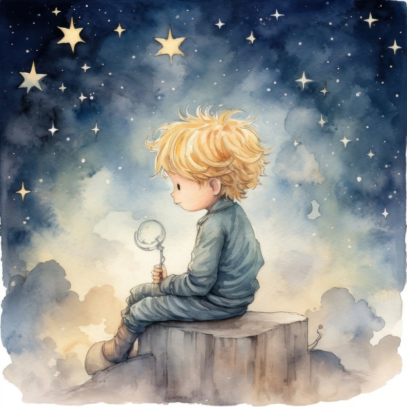 The Little Prince Digital Set in 4K, 12 PNG Images, High Quality, Ready ...