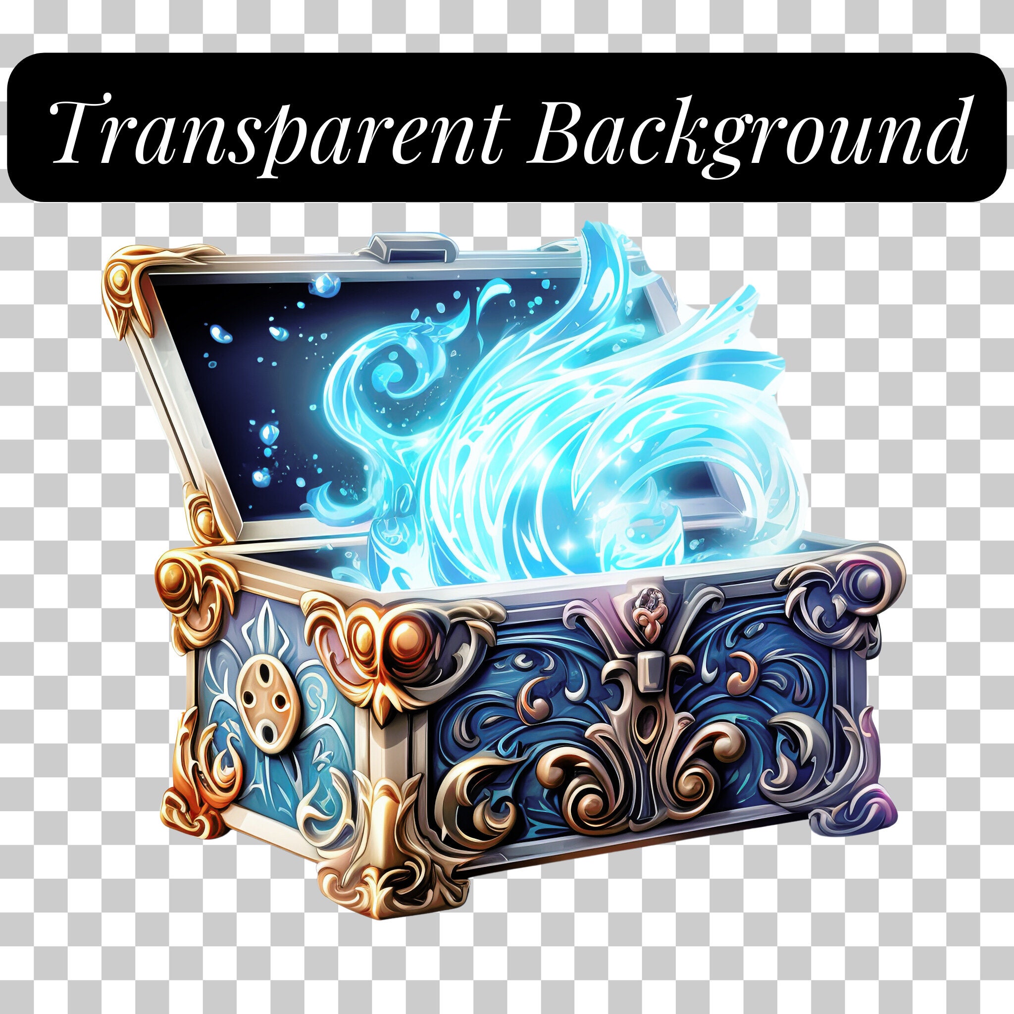 Magic Boxes Clipart, 18 Digital Images in PNG Format for Illustrations ...