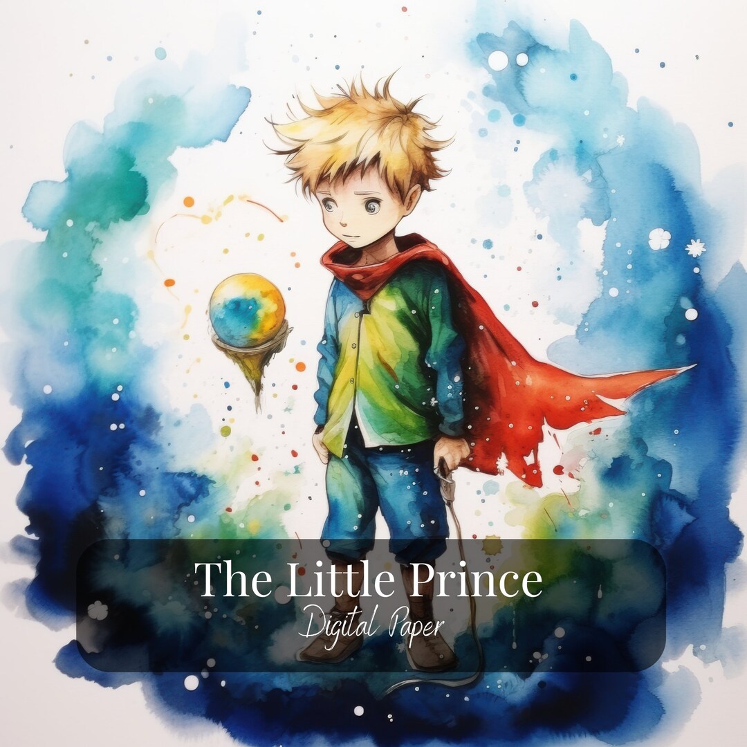 The Little Prince 4k, Digital Art Set, 19 PNG Images in High Quality ...