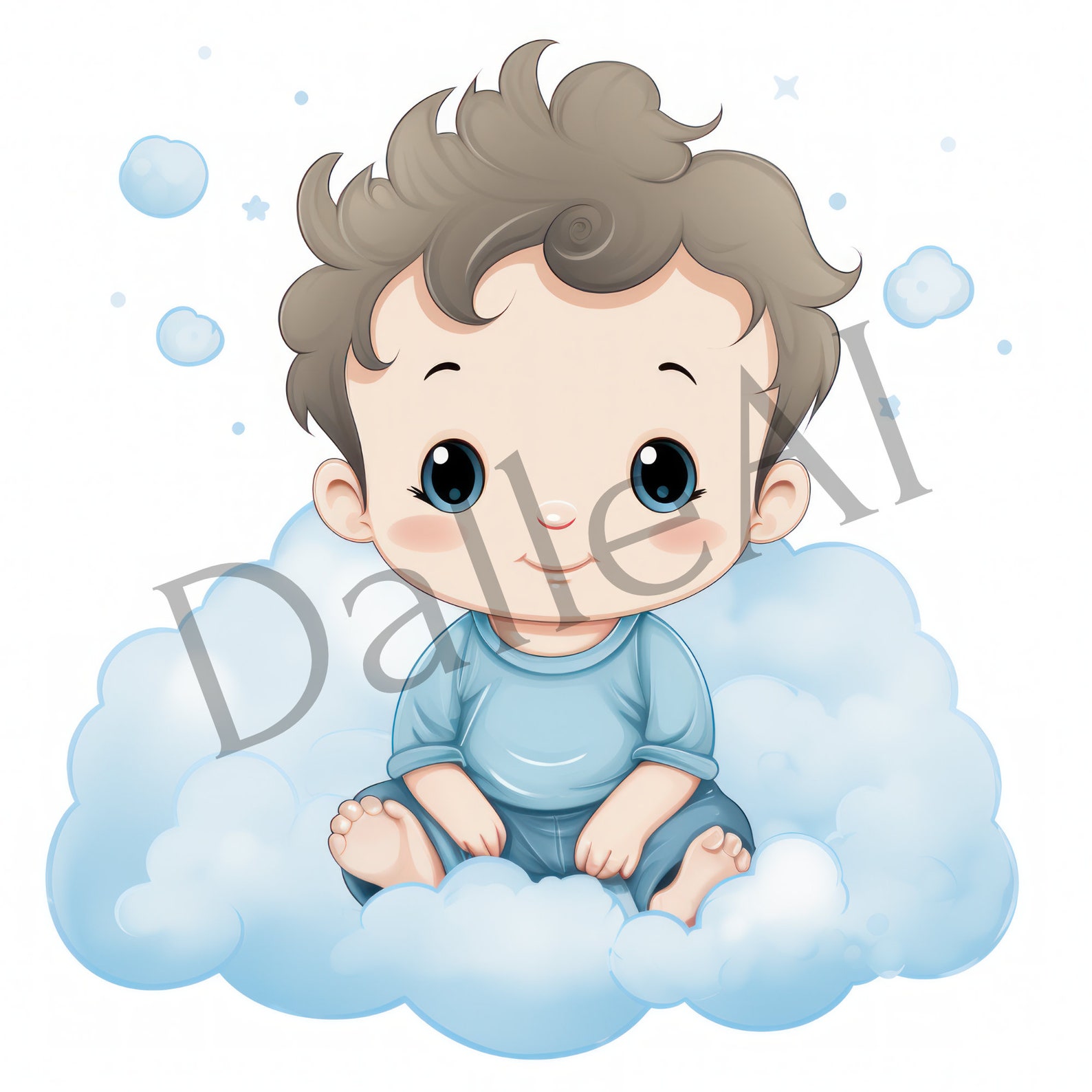 Baby Boy Clip Art, Set of 35 Digital Images in High Quality, Little Boy ...