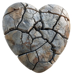 Stone Heart Clipart, 11 Digital Images in PNG Format for Valentine ...