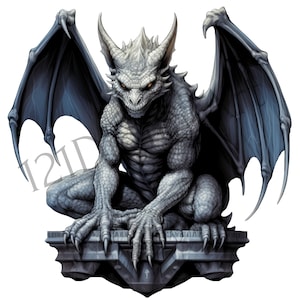 Gargoyle Clipart, Transparent Background, 11 Images in PNG Format ...