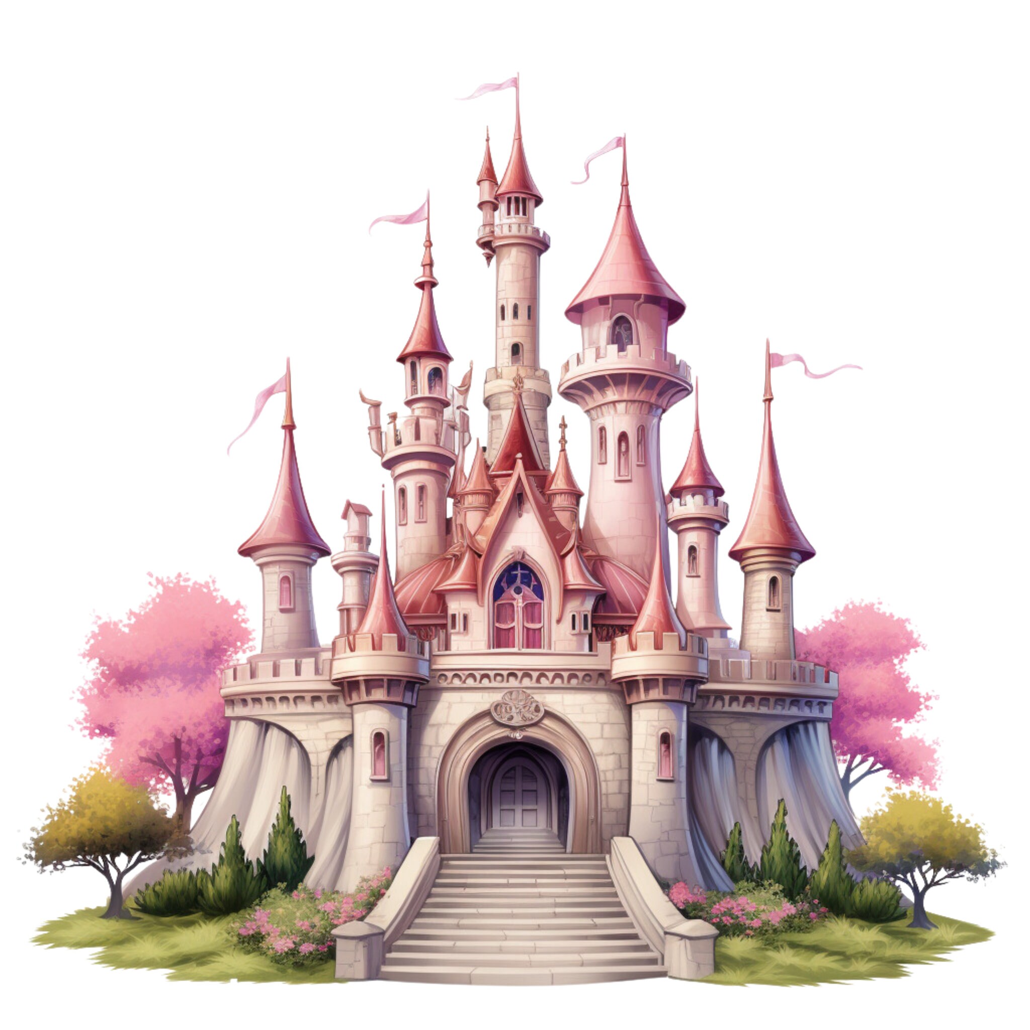 Magic Castle Clipart, 12 Images in PNG Format, Transparent Background ...