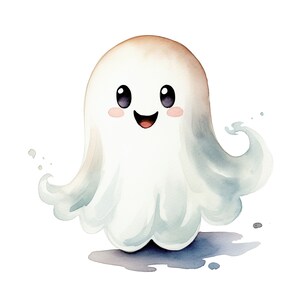 Friendly Ghost Clipart, 16 Digital Images in PNG Format With ...
