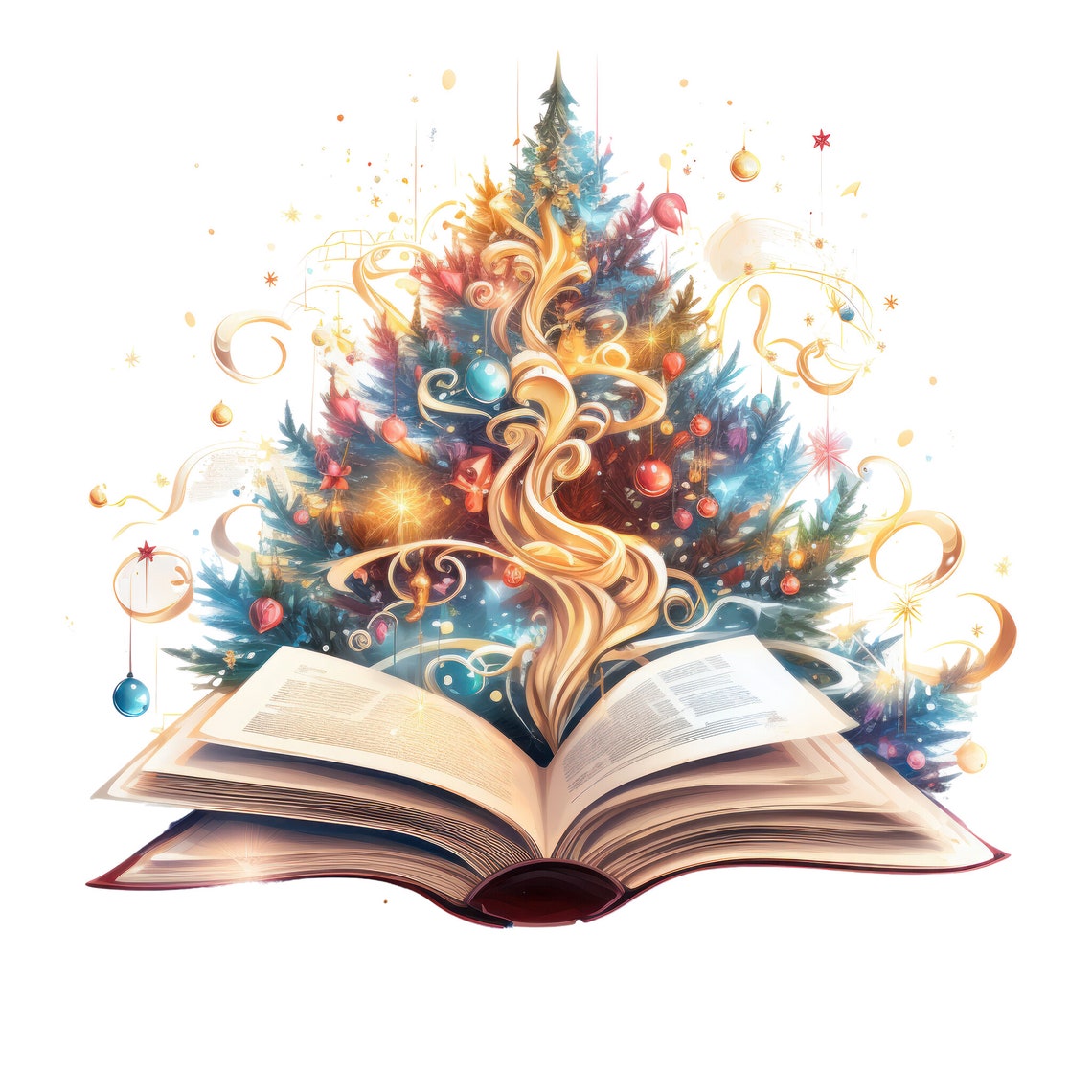 Open Book Clipart Magic Books Clipart in PNG Format - Etsy