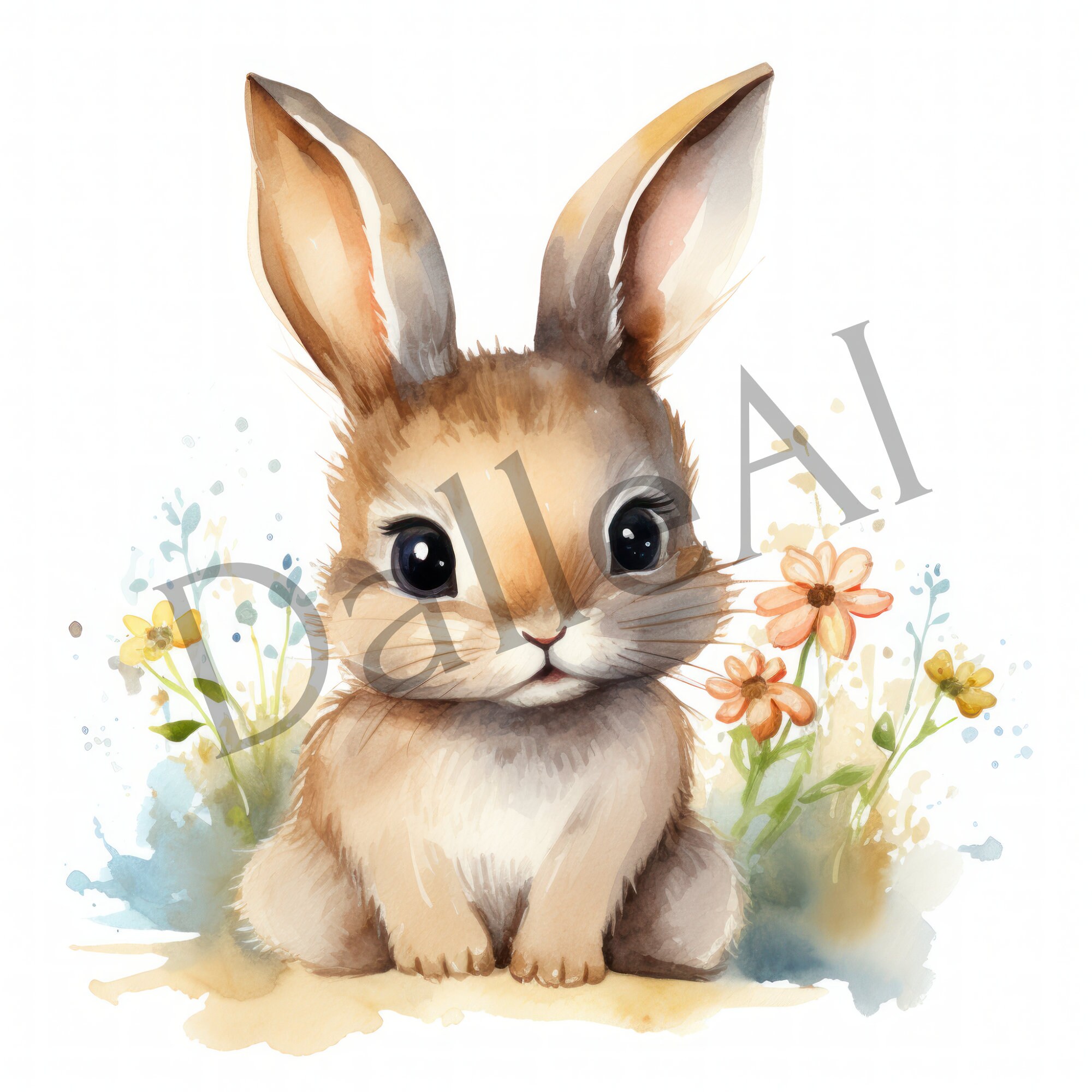 Watercolor Bunny Clipart 19 Bunny PNG Images AI Images - Etsy