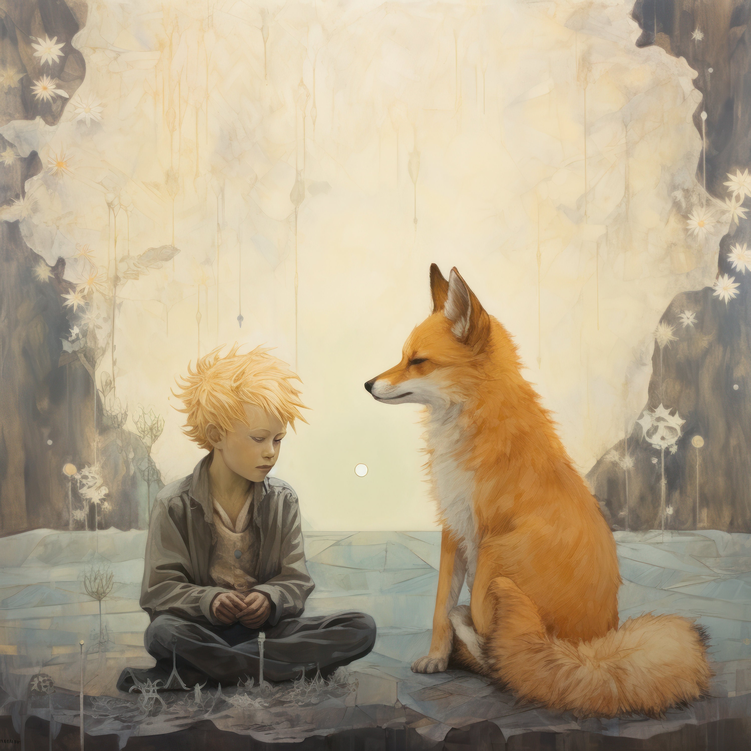 Póster El Principito 4K, acuarela, 3 imágenes PNG, alta calidad - Etsy ...