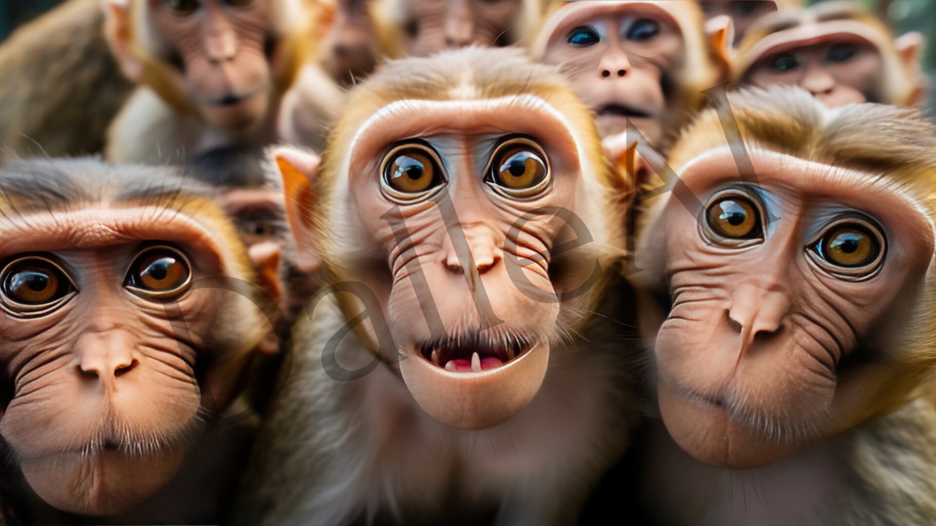 Funny Zoom Background, Monkey Edition, 8 PNG Images in High Quality ...