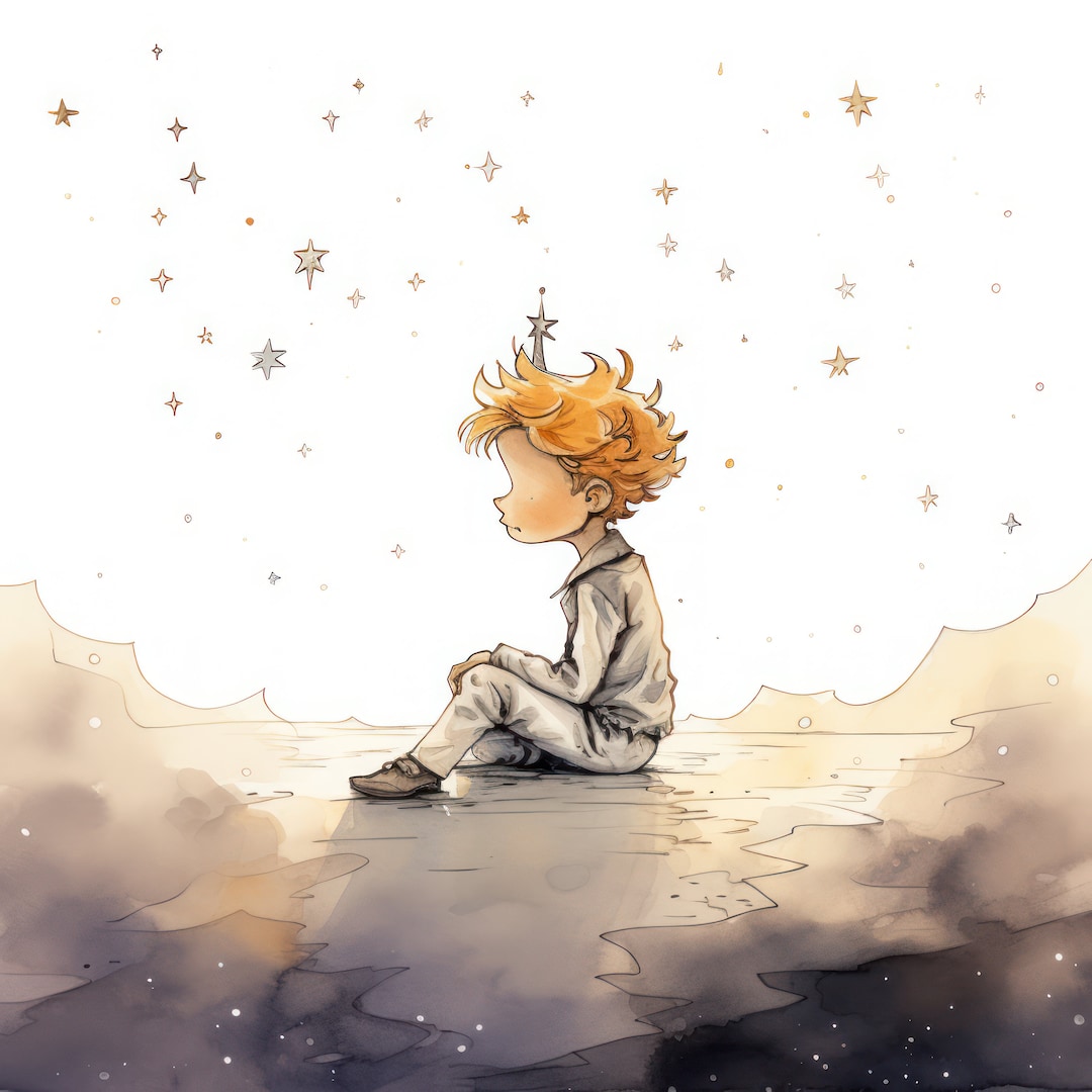 The Little Prince Digital Images Set, 22 Images in 4K, PNG Format, AI ...