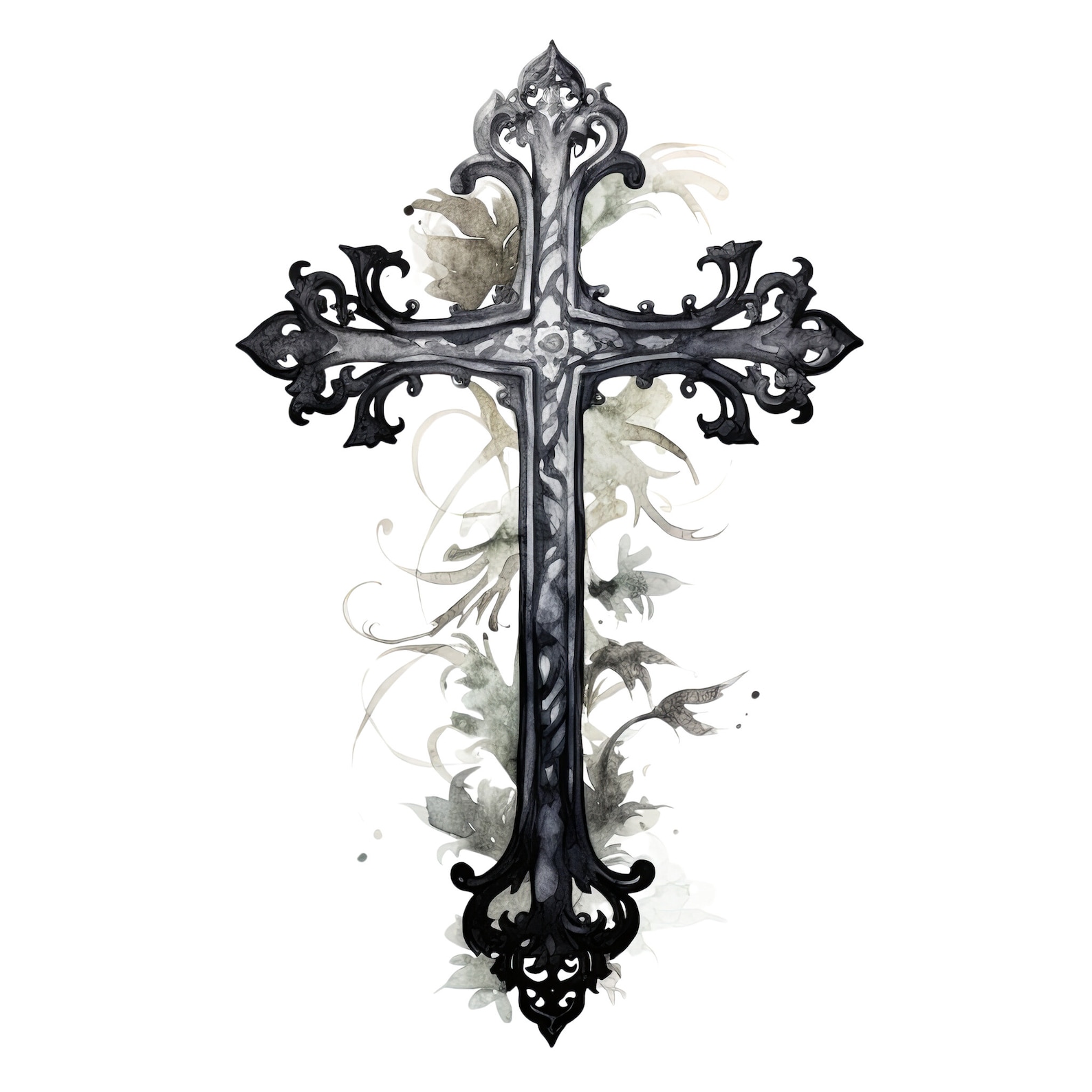 Gothic Crosses Clipart, 23 Digital Images in PNG Format for ...