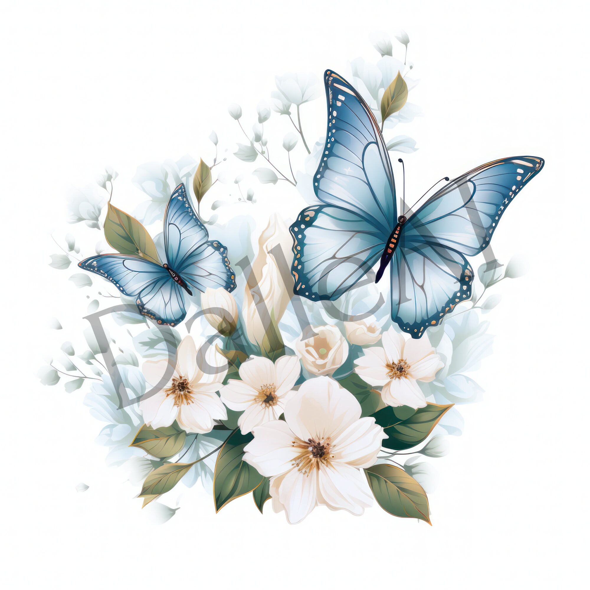 Butterfly Watercolor Clipart Set of 32 PNG Images Ready to - Etsy