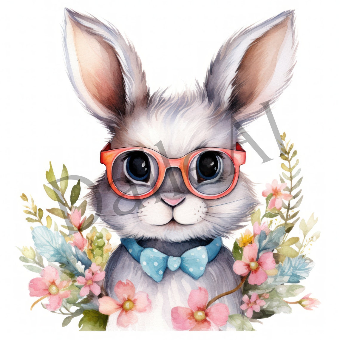Watercolor Bunny Clipart 19 Bunny PNG Images AI Images - Etsy