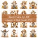 Scarecrow Clipart, Set of 21 PNG Images, High Quality Images, Wall Art ...