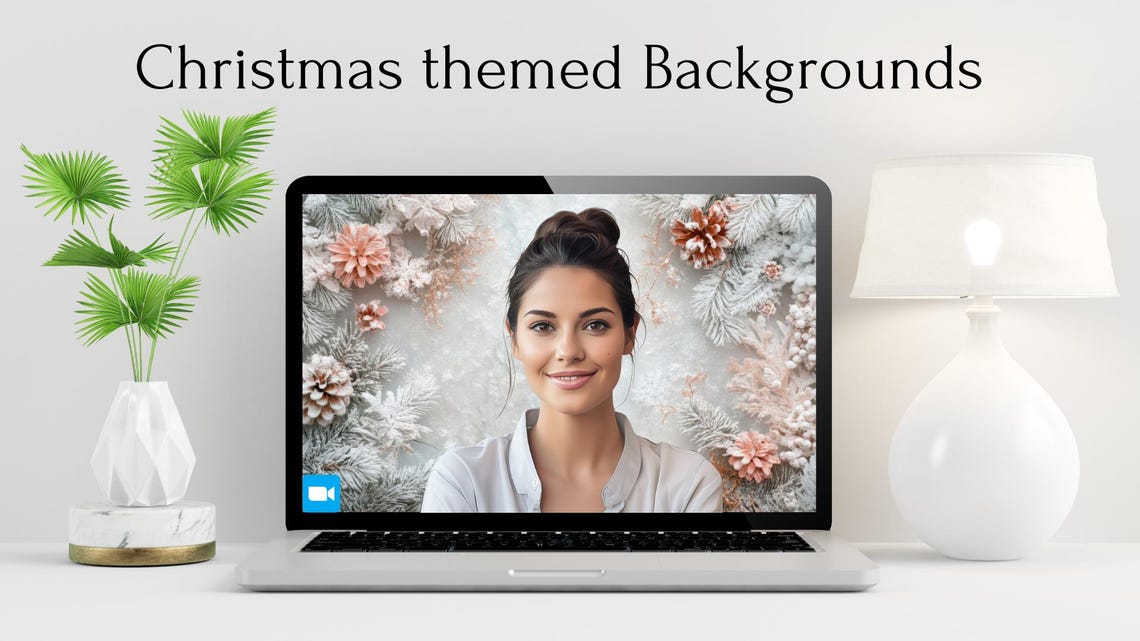 Virtual Background, Classic Christmas Edition, 10 JPG Images in High ...
