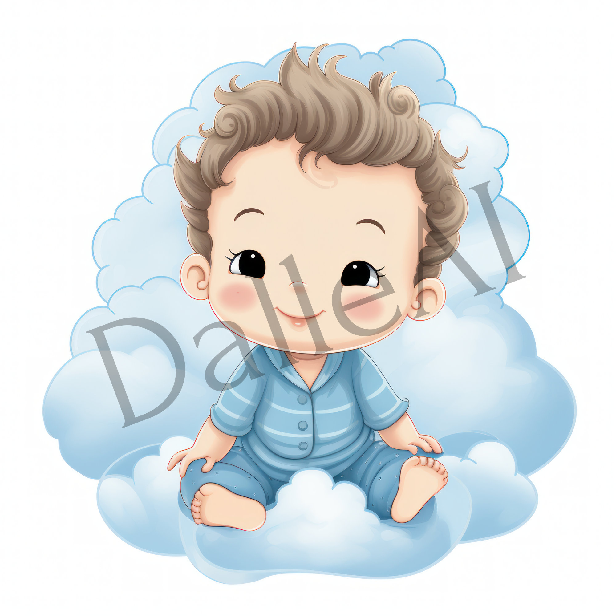 Baby Boy Clip Art, Set of 35 Digital Images in High Quality, Little Boy ...