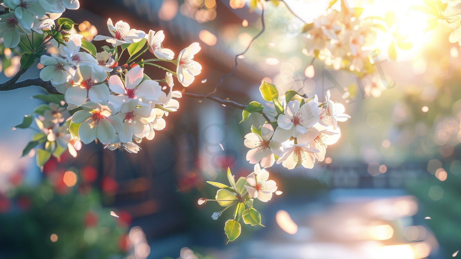 Zoom Background With Cherry Blossom, 12 JPEG Images in High Quality ...
