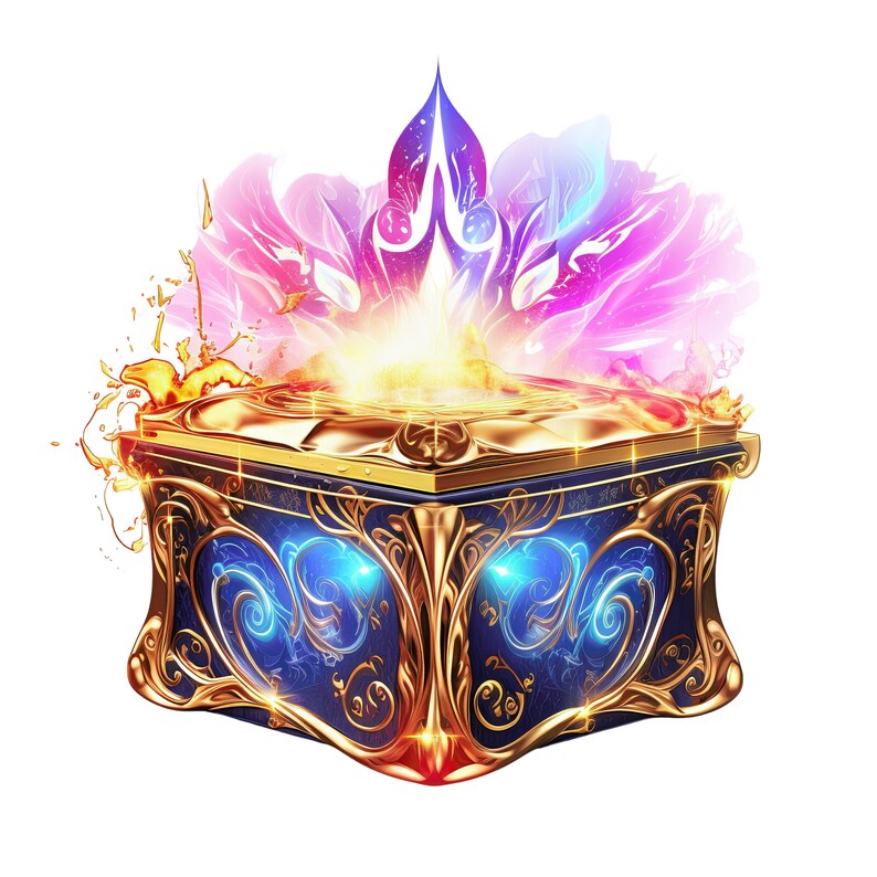 Magic Boxes Clipart, 18 Digital Images in PNG Format for Illustrations ...