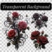 Gothic Roses Clipart, 20 Digital Images in PNG Format for Valentine ...