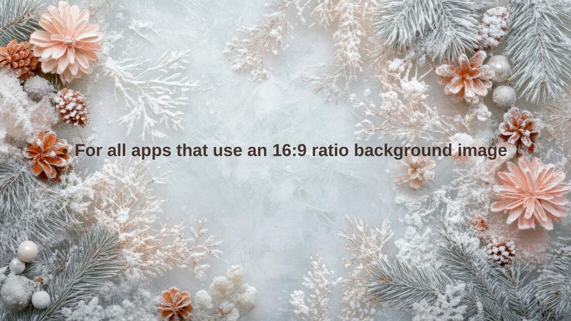 Virtual Background, Classic Christmas Edition, 10 JPG Images in High ...