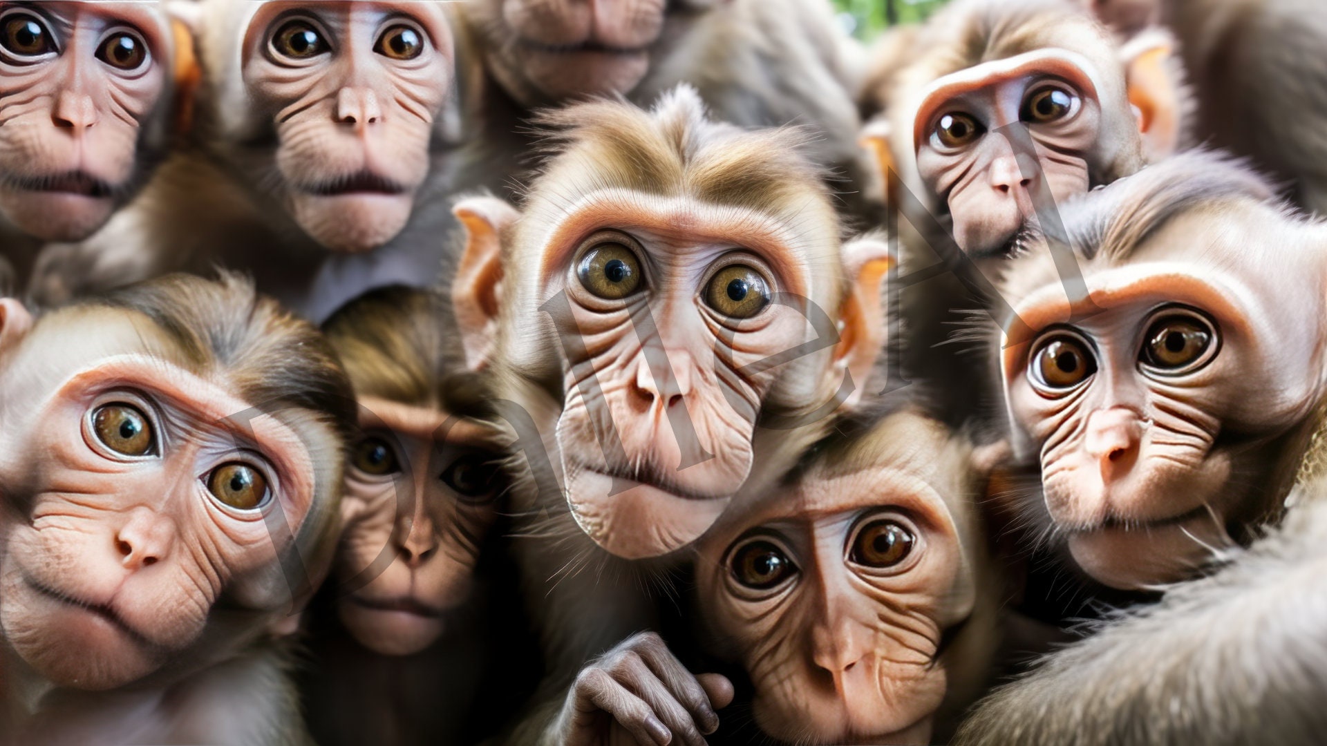Funny Zoom Background, Monkey Edition, 8 PNG Images in High Quality ...
