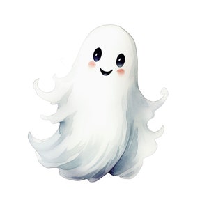 Friendly Ghost Clipart, 16 Digital Images in PNG Format With ...