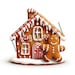 Gingerbread House Clipart, Set of 16 PNG Images With Full Transparent ...