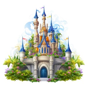 Magic Castle Clipart, 12 Images in PNG Format, Transparent Background ...