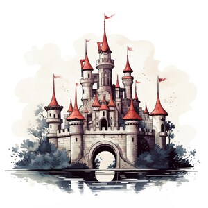 Magic Castle Clipart, 12 Images in PNG Format, Transparent Background ...